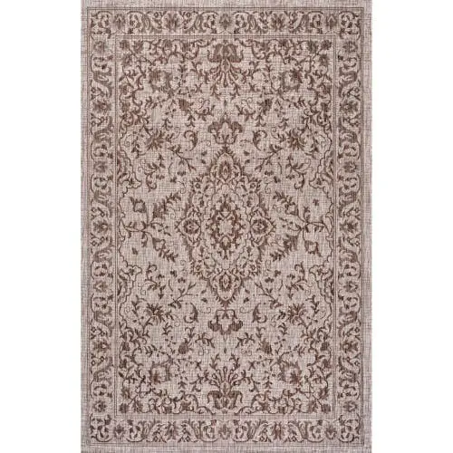 JONATHAN Y Jerash Ornate Medallion Indoor/outdoor Area Rug - Brown/beige