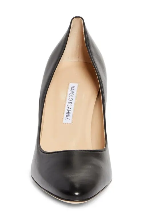 Manolo Blahnik Skiotto Leather Pumps