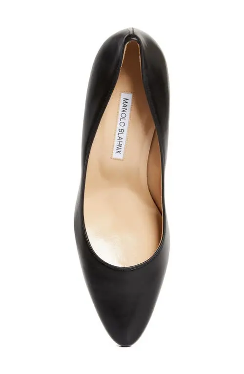 Manolo Blahnik Skiotto Leather Pumps