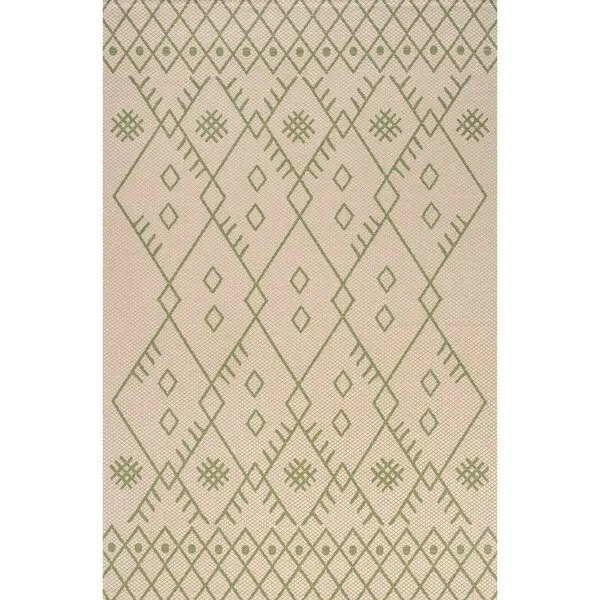 JONATHAN Y Boho Moroccan Indoor/outdoor Area Rug - Beige/green