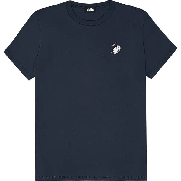 DALIX Heartly Ghost Tee - Navy Blue