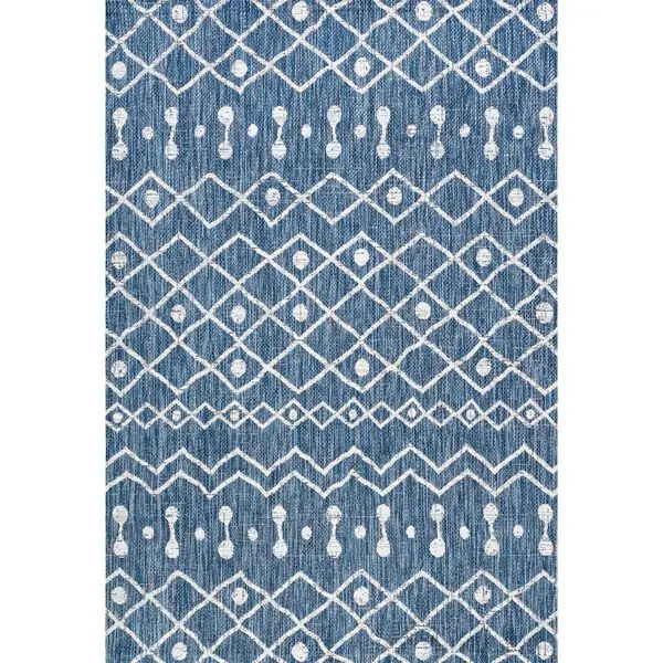 JONATHAN Y Nokat Bohemian Indoor/outdoor Area Rug - Blue/ivory