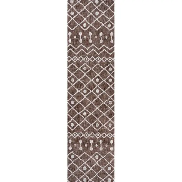 JONATHAN Y Nokat Bohemian Indoor/outdoor Area Rug - Brown/beige