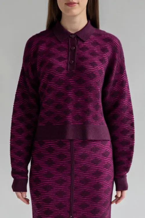 SSKEIN Amelie Polo - Fuchsia Aubergine