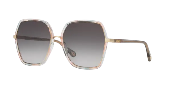 Chloé Tortoiseshell Octagon Sunglasses - Grey