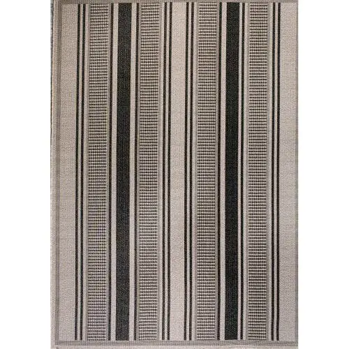 JONATHAN Y Haynes Modern Double Stripe Indoor/outdoor Area Rug - Black/beige