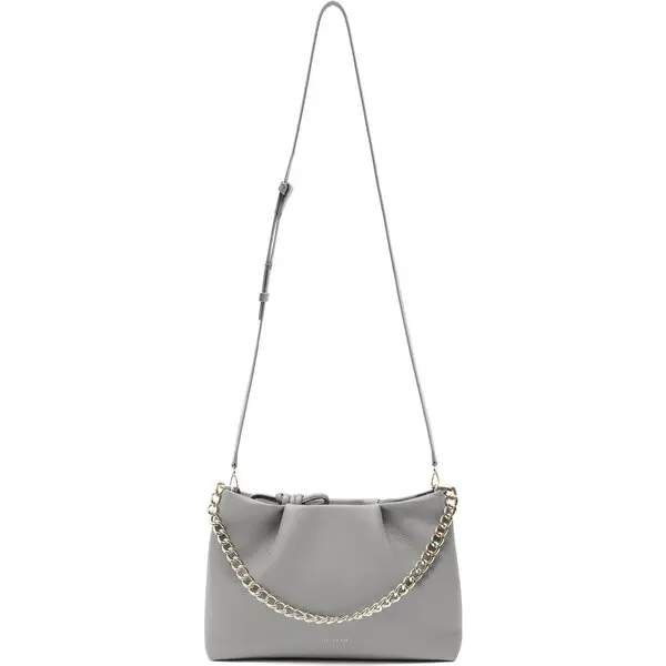 ESIN AKAN 3-in-1 Midi Richmond Leather Crossbody Bag - Grey