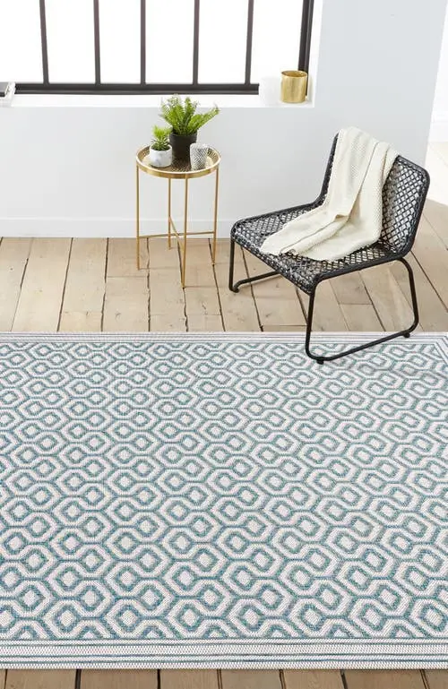 JONATHAN Y Marvao Diamond Trellis Indoor/outdoor Area Rug
