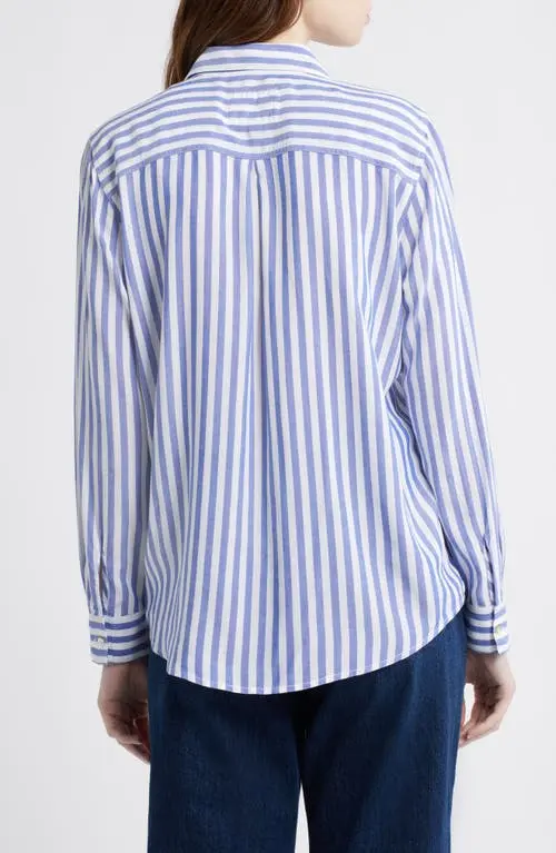 Rails Wren Striped Button-up Shirt - Blue White