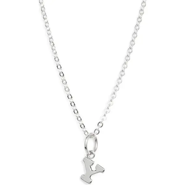 NASHELLE Initial Pendant Necklace - Sterling Silver