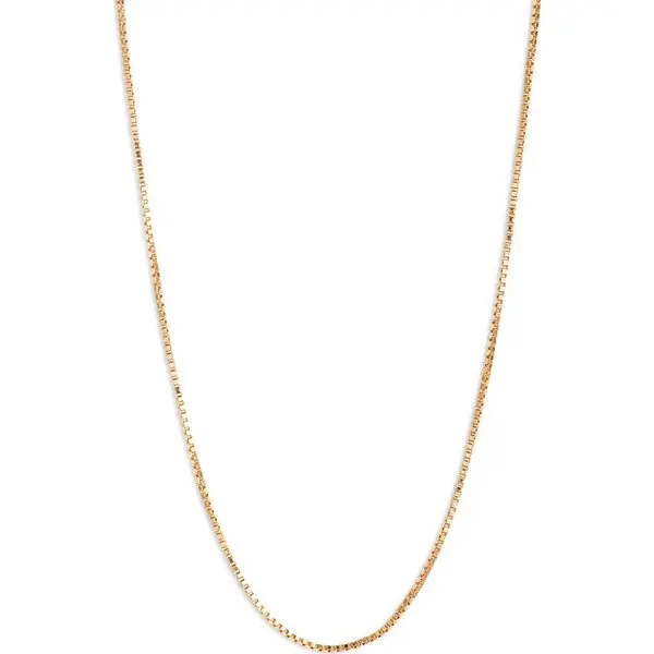 NASHELLE Box Chain Necklace - Gold Fill