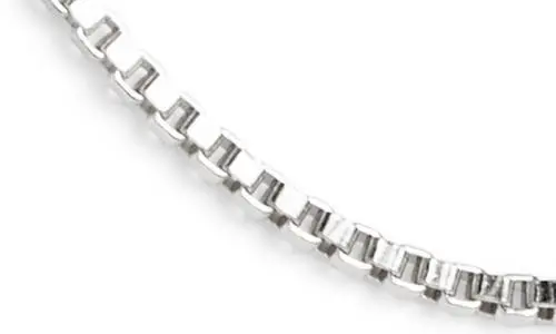 NASHELLE Box Chain Necklace - Sterling Silver