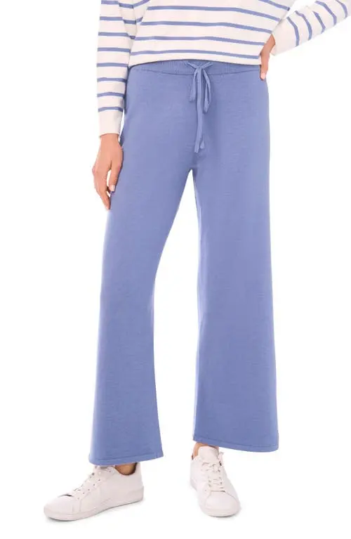 Vince Camuto High Waist Knit Sweatpants - Horizon Blue