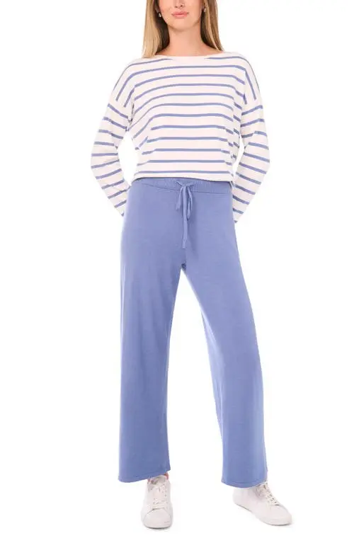 Vince Camuto High Waist Knit Sweatpants - Horizon Blue