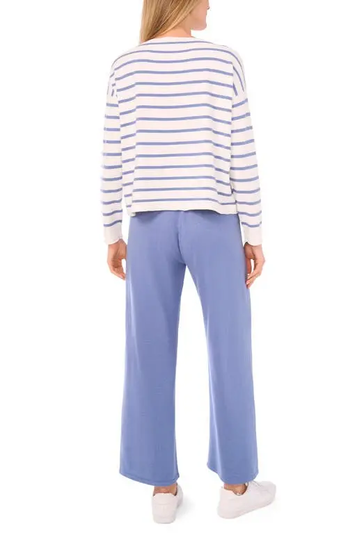 Vince Camuto High Waist Knit Sweatpants - Horizon Blue