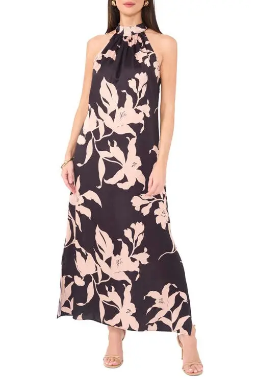 Vince Camuto Floral Maxi Halter Dress