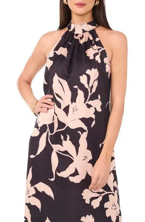 Vince Camuto Floral Maxi Halter Dress