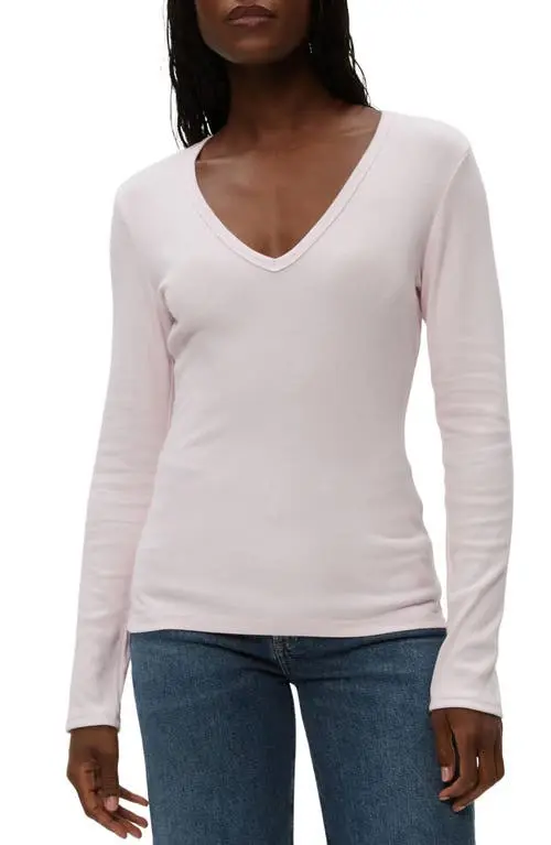 Michael Stars Remi V-neck Rib Top
