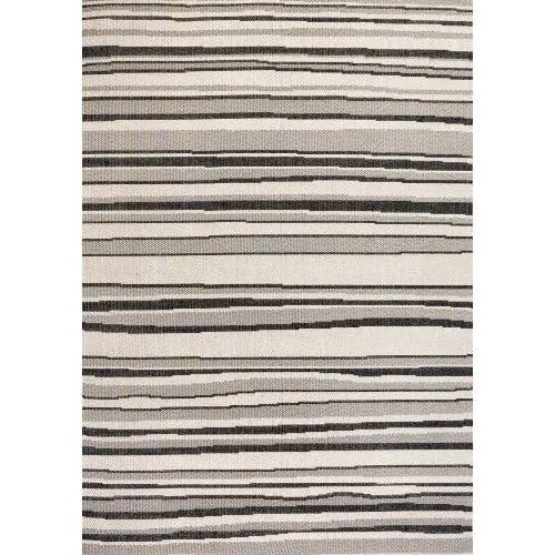 JONATHAN Y Castara Wavy Stripe Modern Indoor/outdoor Area Rug - Cream/dark Gray