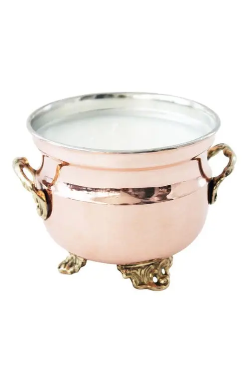 COPPERMILL KITCHEN Vintage French Inspired Grapefruit Mint Jardinière Candle - Copper