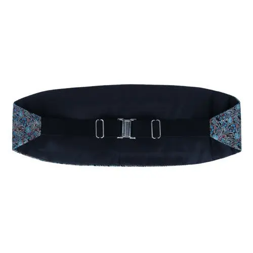 Trafalgar Enzo Exploded Floral Silk Cummerbund - Multiple