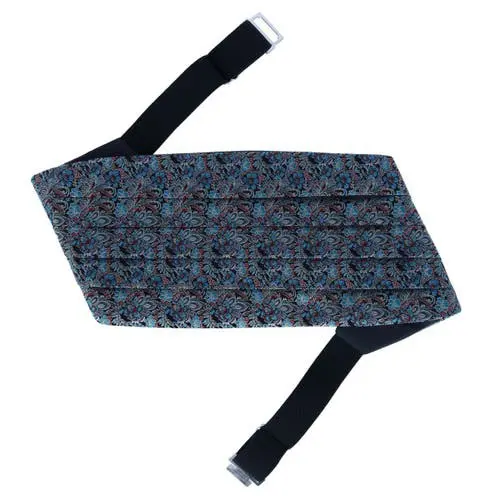 Trafalgar Enzo Exploded Floral Silk Cummerbund - Multiple