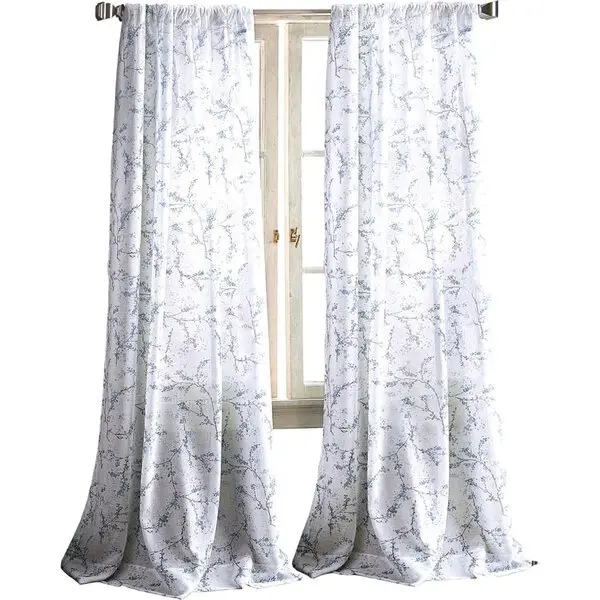 Dkny Promenade Set Of 2 Curtain Panels - Indigo