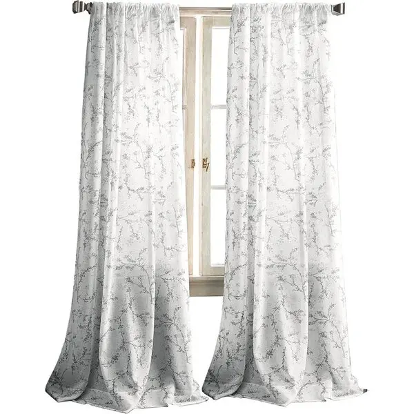 Dkny Promenade Set Of 2 Curtain Panels - Pewter