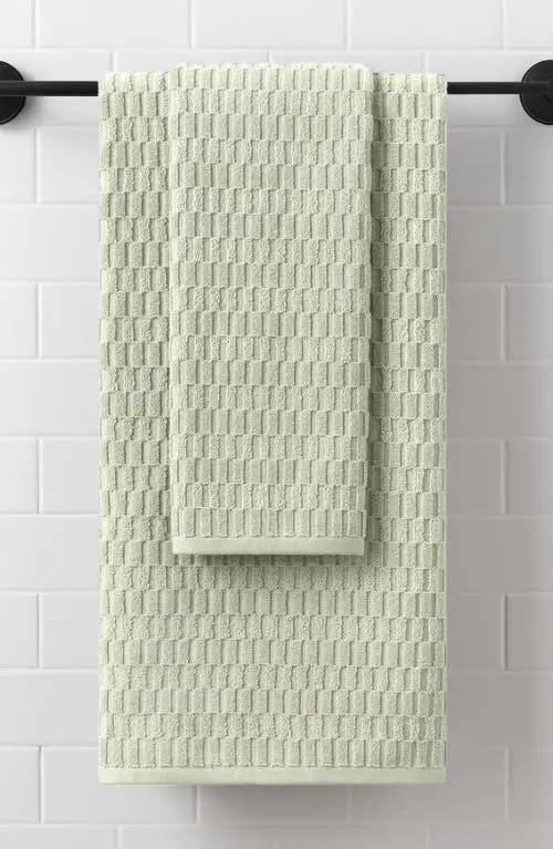 Dkny Metro Tile 4-piece Bath & Hand Towel Set - Green