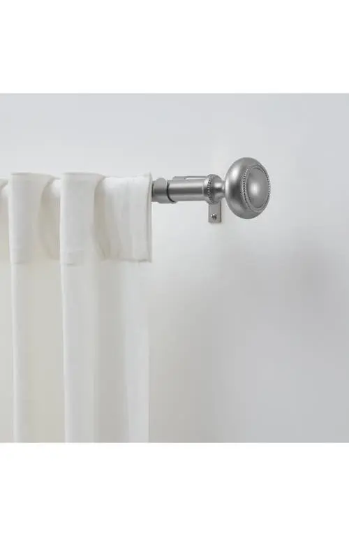 Dkny Barrett Adjustable Curtain Rod & Finial Set
