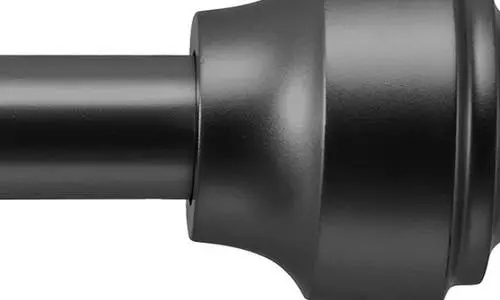 Dkny Cohen Adjustable Curtain Rod & Finial Set - Black