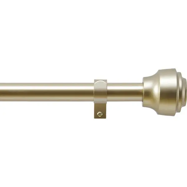 Dkny Cohen Adjustable Curtain Rod & Finial Set - Gold