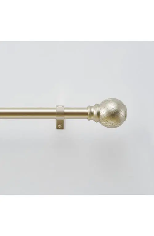 Dkny Griffin Adjustable Curtain Rod & Finial Set