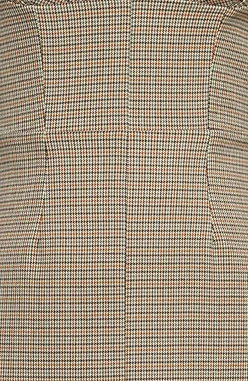 House Of Cb Structured Houndstooth Mini Dress