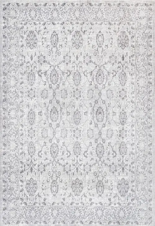 JONATHAN Y Lotus Modern Persian Floral Area Rug - Gray