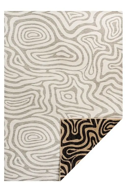 JONATHAN Y Eryx Modern Bohemian Abstract Organic Reversible Machine-washable Indoor/outdoor Area Rug - Gray/cream
