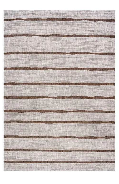 JONATHAN Y Colonia Berber Stripe Indoor/outdoor Area Rug - Beige/brown