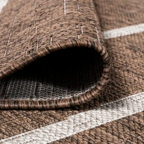 JONATHAN Y Colonia Berber Stripe Indoor/outdoor Area Rug - Brown/beige