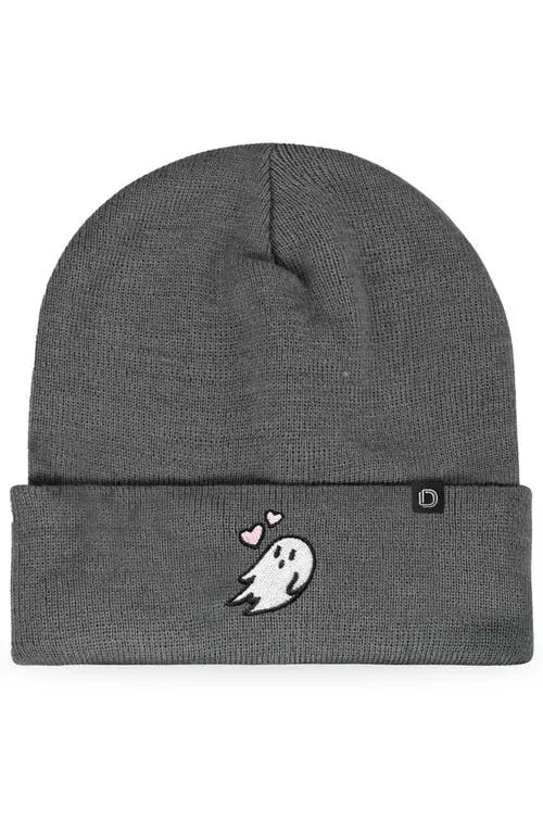 DALIX Heartly Ghost Beanie - Asphalt Gray