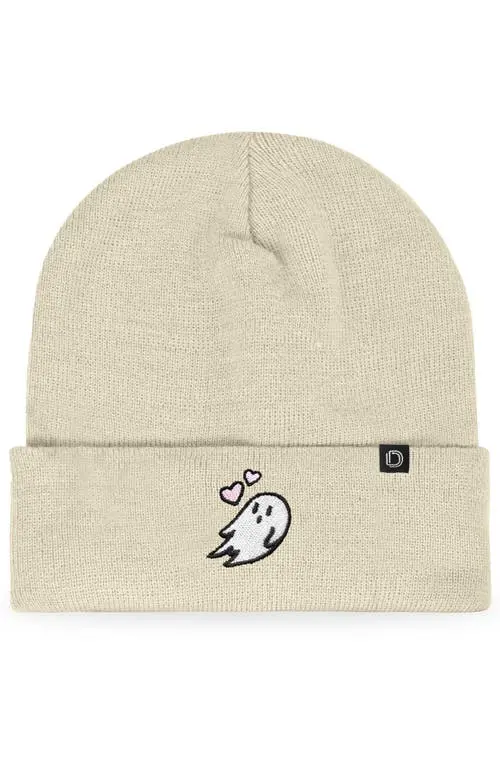 DALIX Heartly Ghost Beanie - Beige