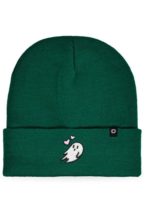 DALIX Heartly Ghost Beanie - Green