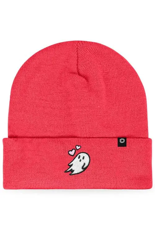 DALIX Heartly Ghost Beanie - Neon Pink