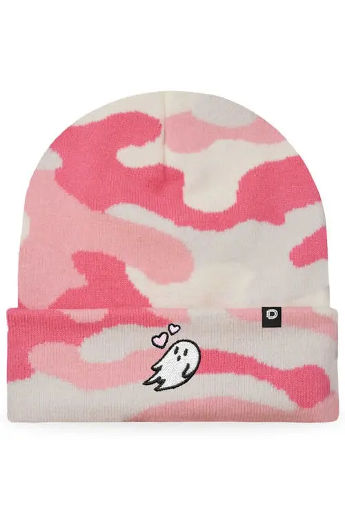 DALIX Heartly Ghost Beanie - Pink Camo