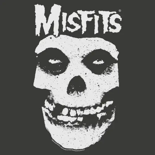MISFITS Classic Fiend Skull Logo Distressed Graphic T-shirt