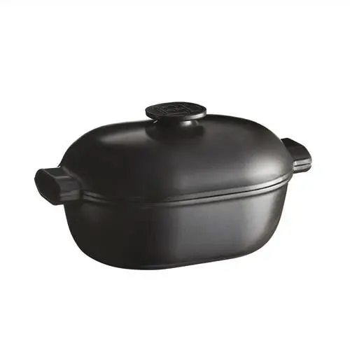 EMILE HENRY Delight 4.3 Quart Oval Dutch Oven - Slate