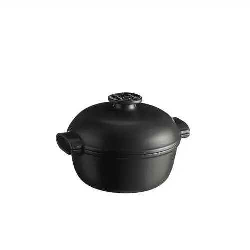 EMILE HENRY Delight 2 Quart Round Dutch Oven - Slate