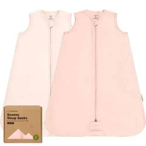 KEABABIES 2-pack Snooze Sleep Sacks - Mist Rose