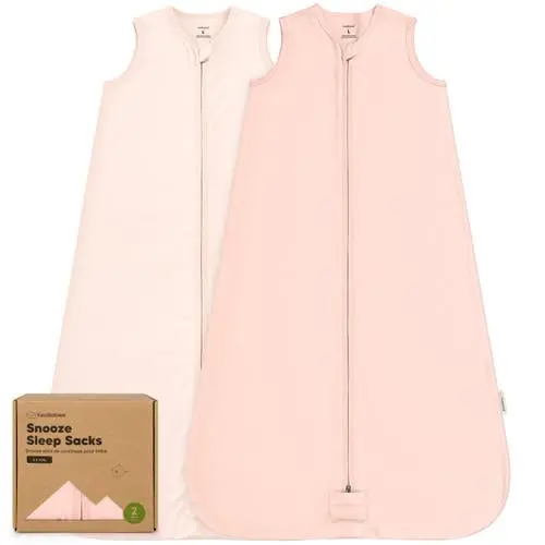 KEABABIES 2-pack Snooze Sleep Sacks - Mist Rose