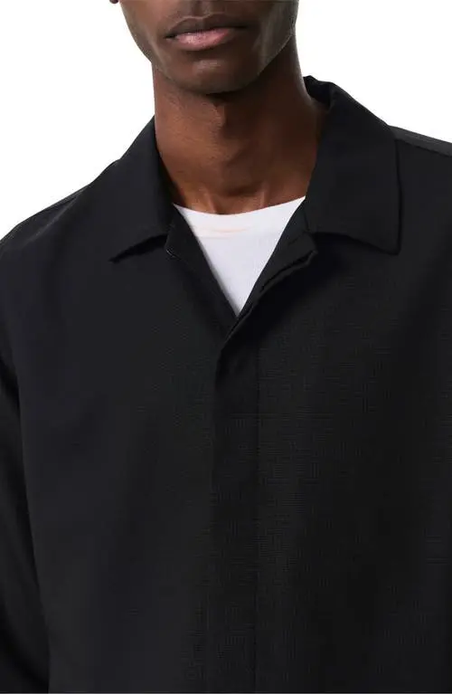 Rag & Bone Hyde Wool Blend Piqué Button-up Shirt Jacket