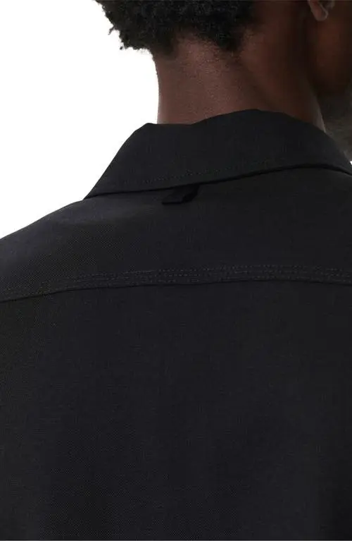 Rag & Bone Hyde Wool Blend Piqué Button-up Shirt Jacket